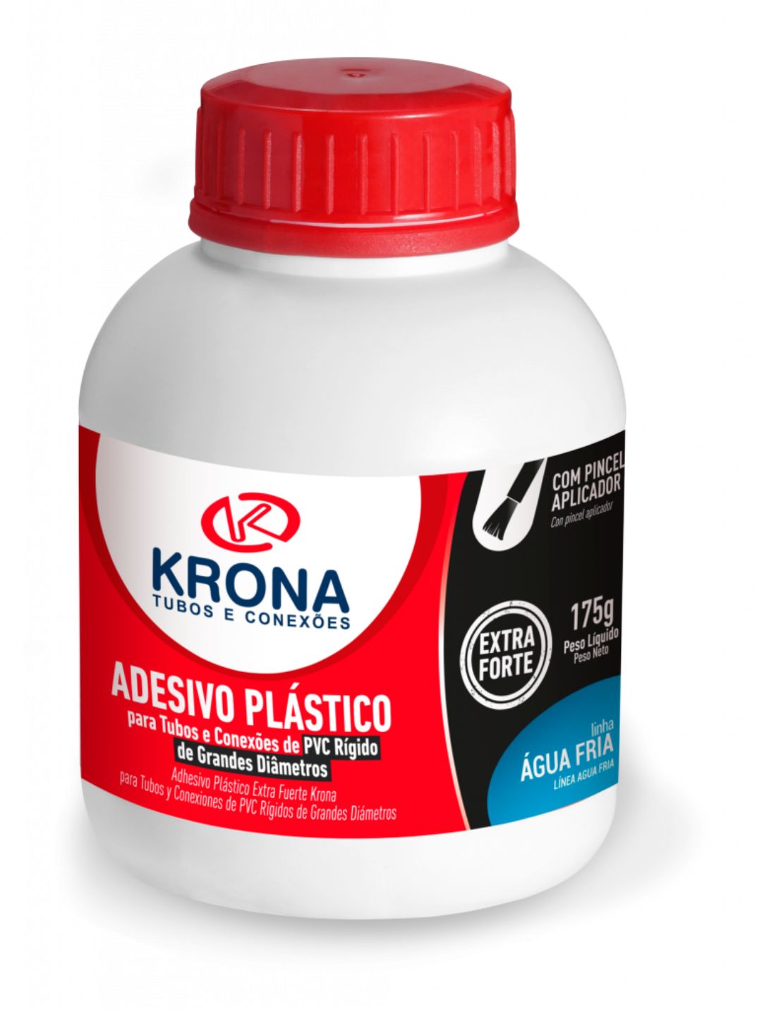 Adesivo Plástico Extraforte para PVC com Pincel Aplicador (175g) - Krona