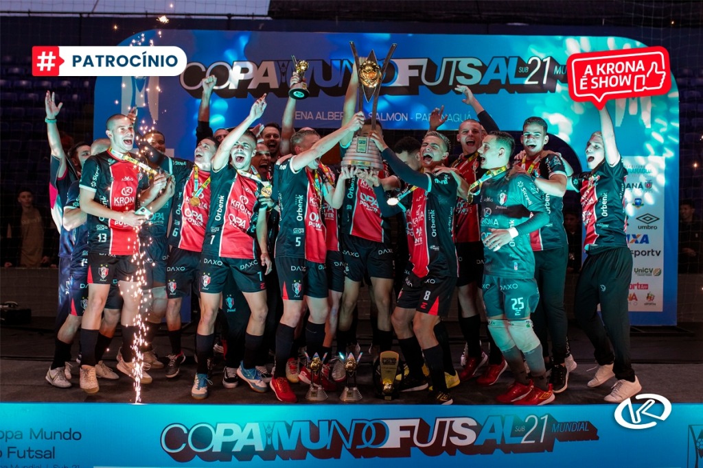 É campeão! JEC/Krona Futsal conquista o troféu da Copa Mundo do Futsal ...